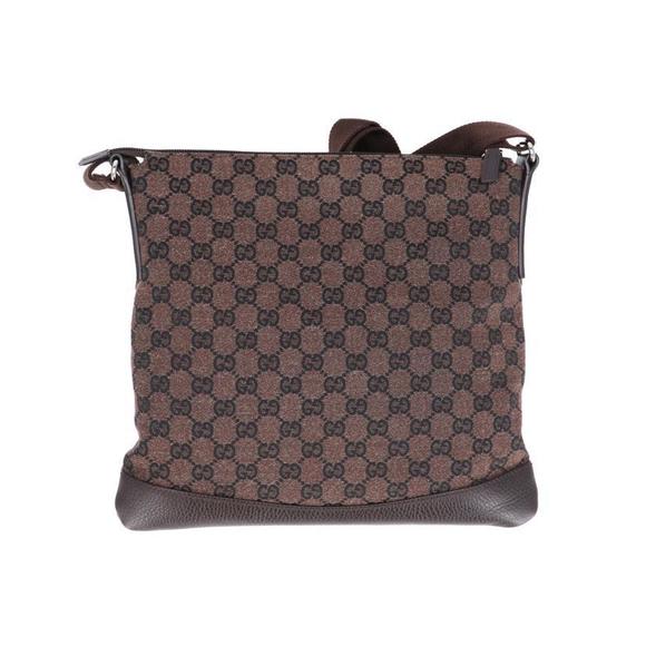 Gucci | Bags | Gucci Canvas Tan Shoulder Gg Bag | Poshmark